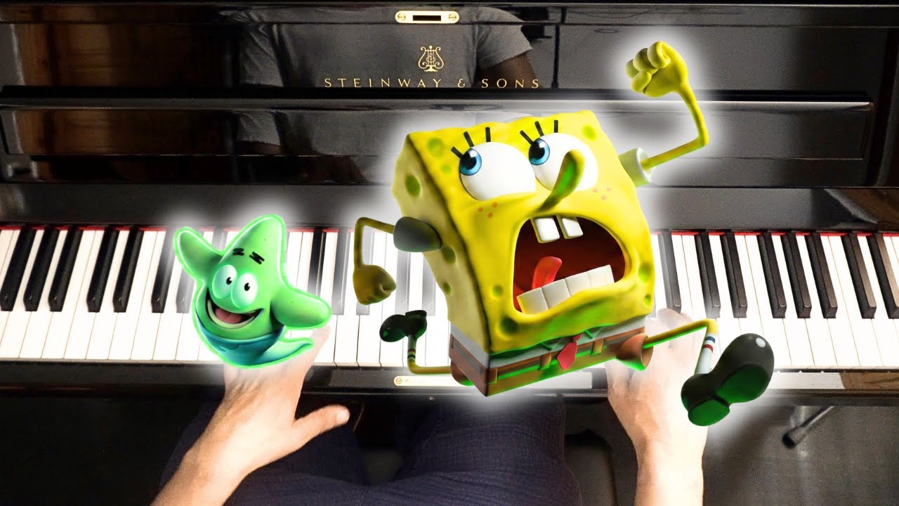 Spongebob Squarepants Titans of the Tide Song - Piano Cover Version ...