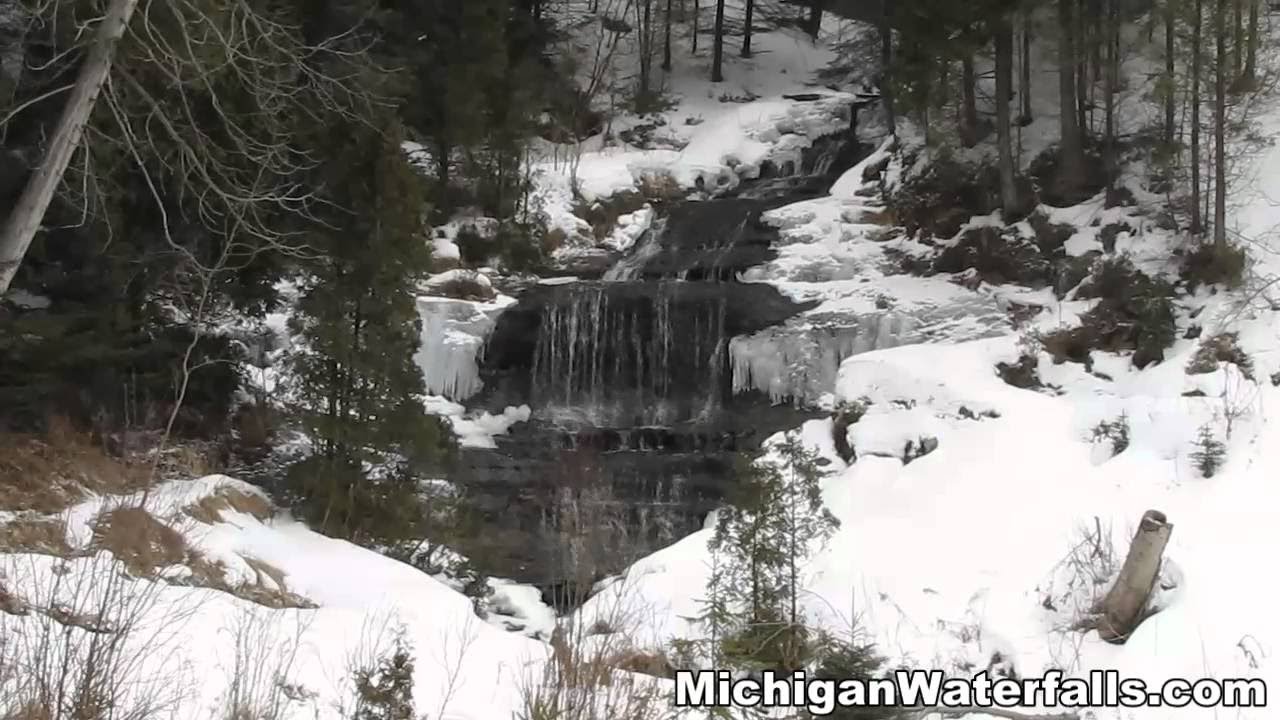 Alger Falls Michigan Waterfalls Upper Peninsula - YouTube
