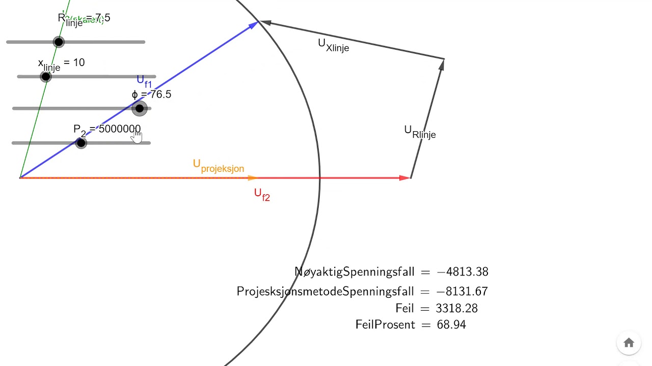 Spenningsfall: Når kan vi bruke projeksjonsmetoden? - YouTube