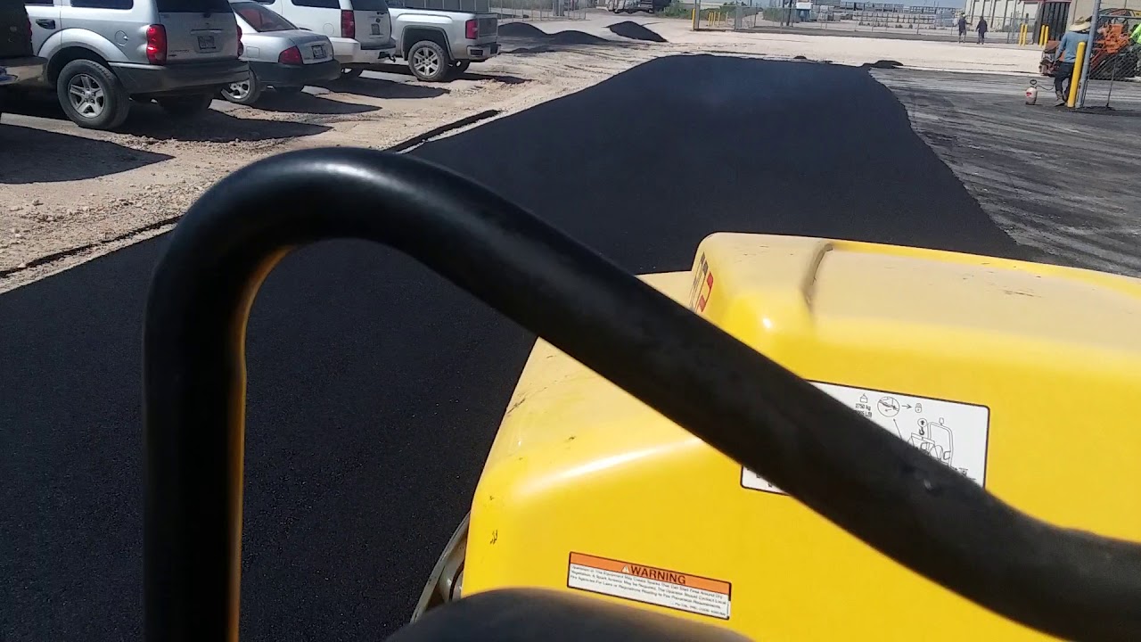 How to roll asphalt - YouTube