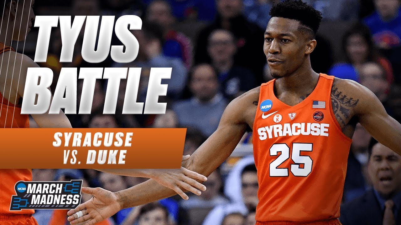 Syracuse's Tyus Battle scores 19 points in the Sweet 16 - YouTube