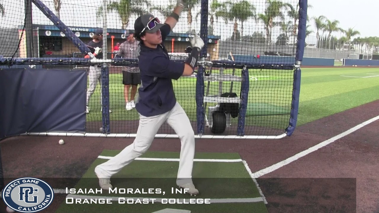 Isaiah Morales Prospect Video, Inf, Orange Coast College - YouTube