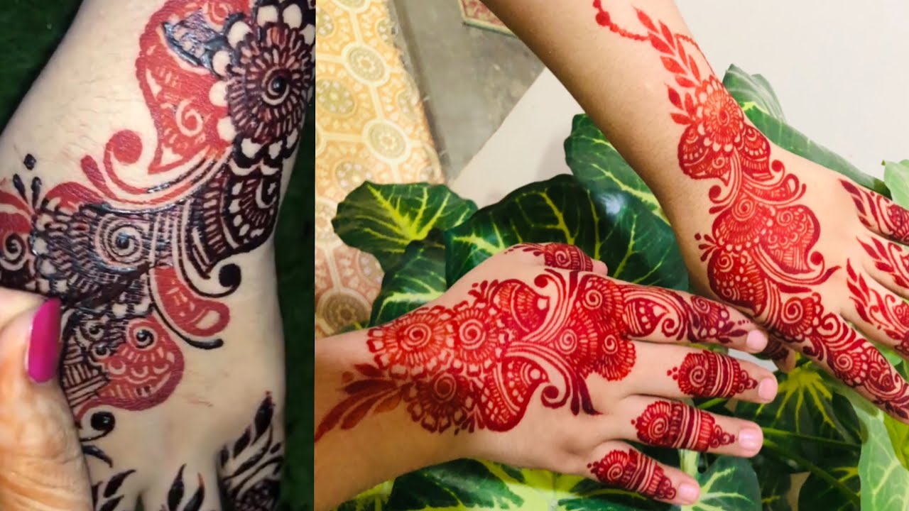 Red Mehndi Cone || Mehndi Design || Ifrah’s Mehndi Desgin - YouTube