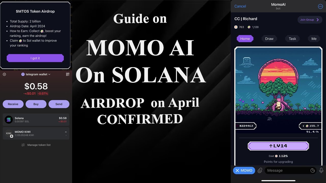 MOMO AI Air Drop on SOLANA - FARM IN TELEGRAM NOW AND GET $MTOS TOKEN ...