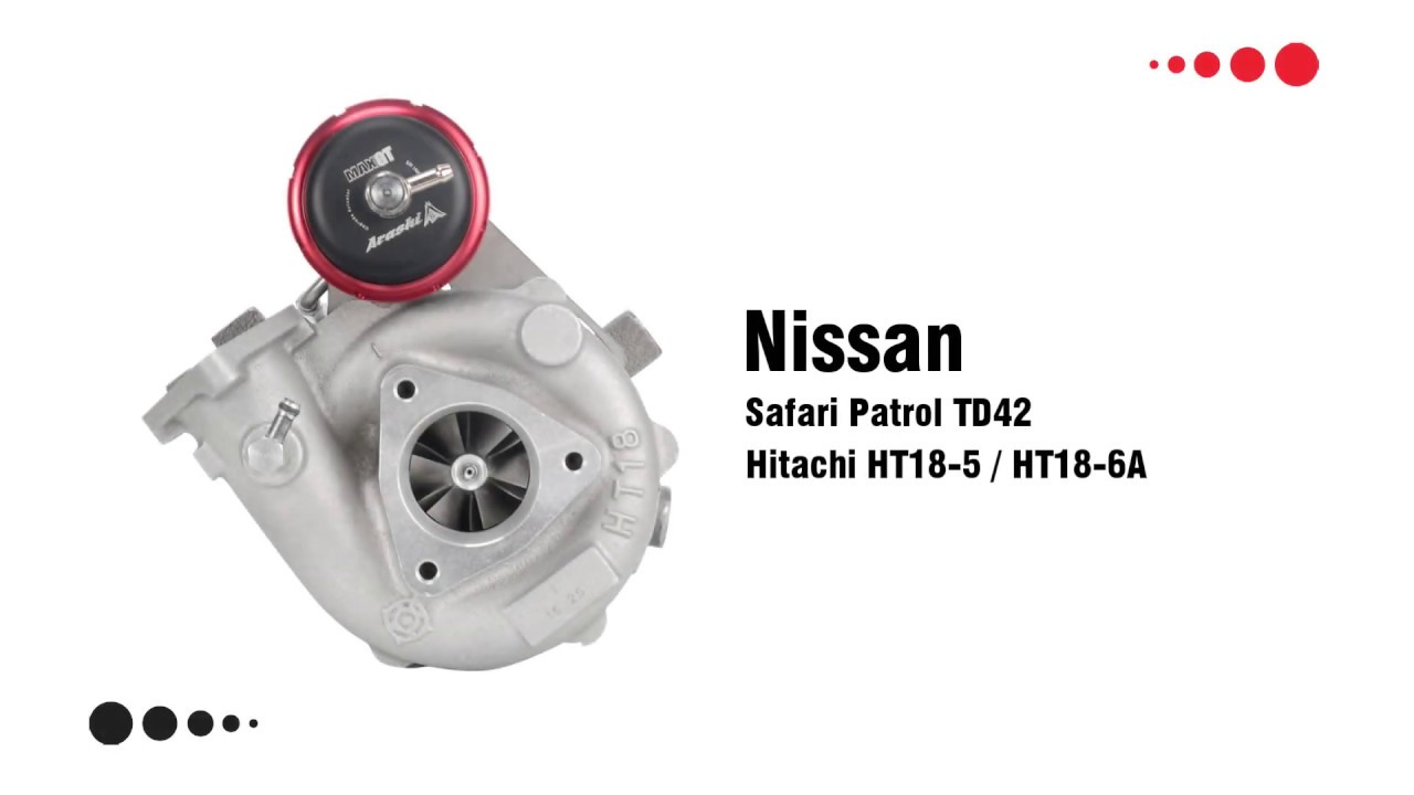 Nissan Safari Patrol TD42 Hitachi HT18-5 / HT18-6A - YouTube