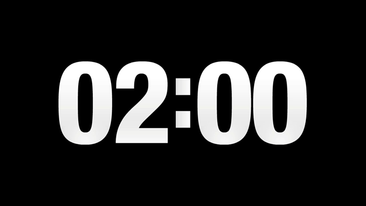 2 minute countdown timer - YouTube