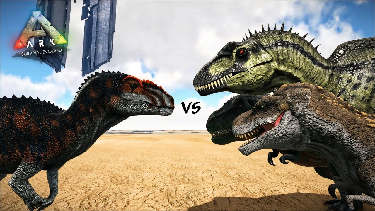 AC2 CARCHA VS ARK DINOSAURS | ARK: SURVIVAL EVOLVED - YouTube