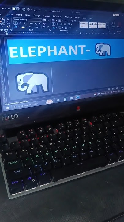Elephant Ms Word 2016 version Symbol Tricks #Ñícl #niclcomputer #computer #keyboard #symbol # ...