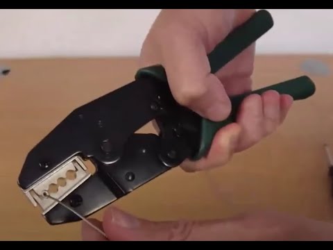 Crimping Small Steel Cable with a TECNI Pro Hand Crimp Tool - YouTube