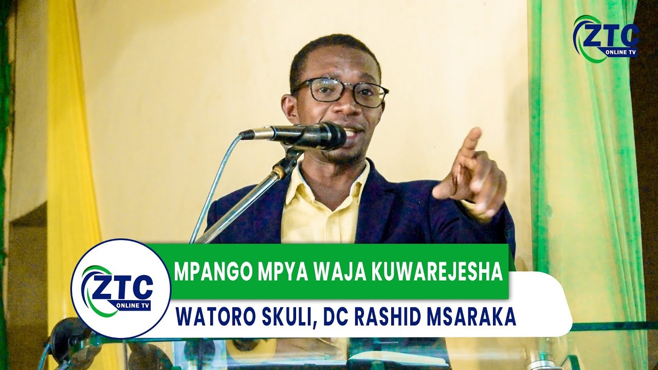 MPANGO MPYA WAJA KUWAREJESHA WATORO SKULI, DC RASHID MSARAKA - YouTube
