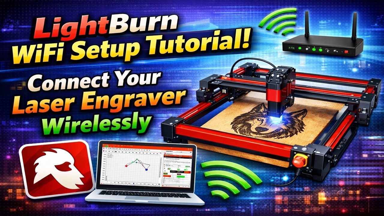 LightBurn WiFi Setup Tutorial | Connect Your Laser Engraver Wirelessly ...