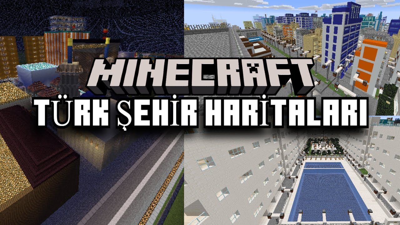 MİNECRAFT EFSANE TÜRK ŞEHİR HARİTALARINI GEZİYORUZ !😱 - YouTube