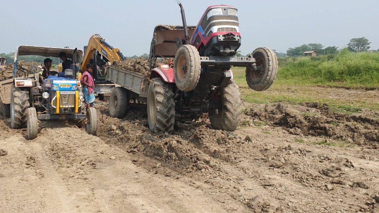 Mahindra tractor load capacity test - YouTube