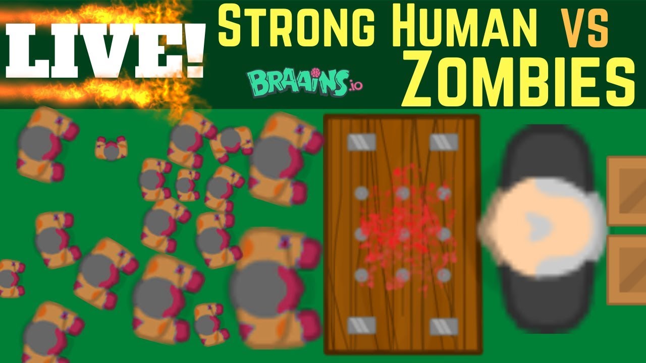 Braains.io LIVE - HUMANS vs ZOMBIES (Best to hide) - RajNoobTV - YouTube
