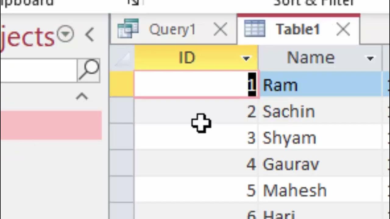 Delete Statement In Microsoft Access Computerexcelsolution Youtube