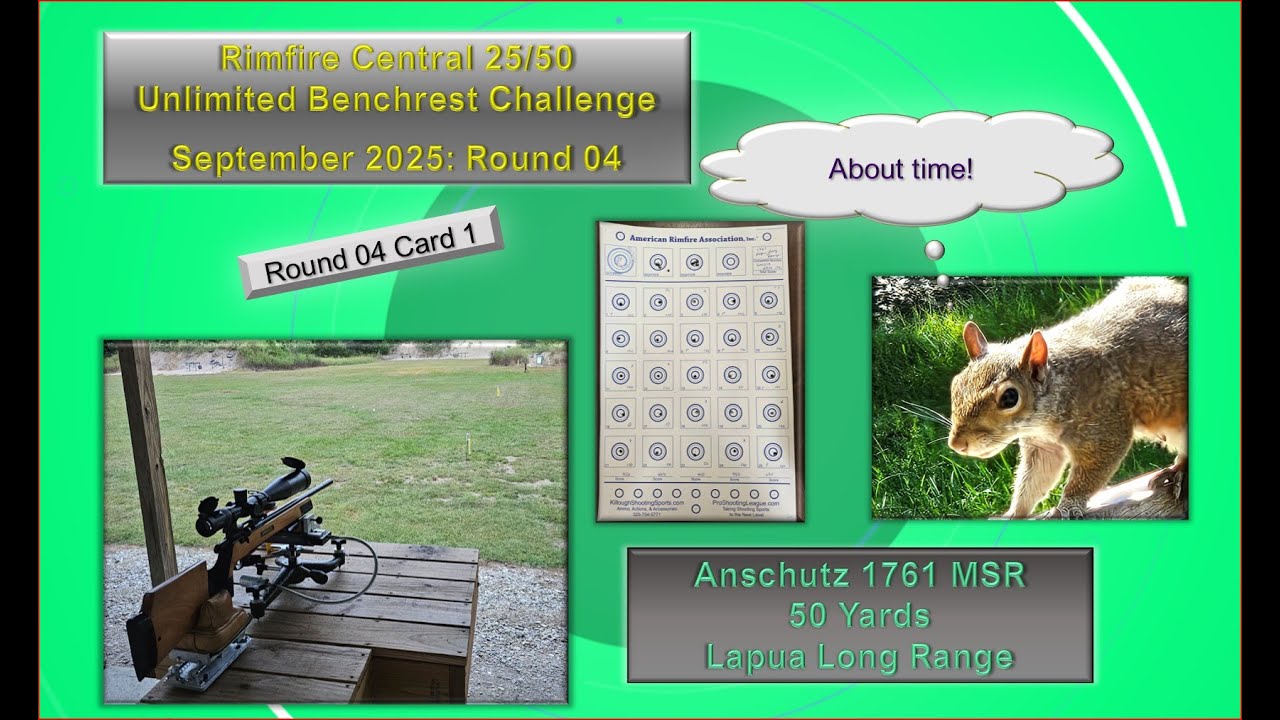 Anschutz 1761 50-Yards ARA Unlimited Target Round 04: September Rimfire ...