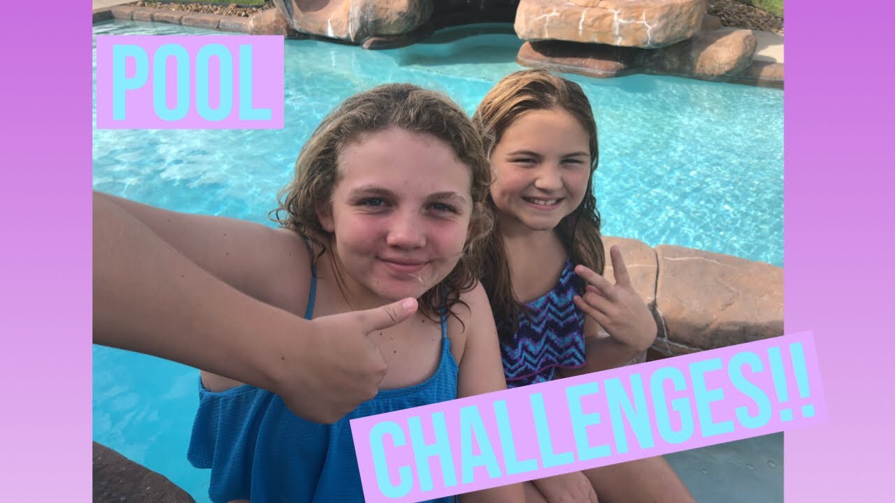 POOL CHALLENGES! Ft. MEGHAN - YouTube