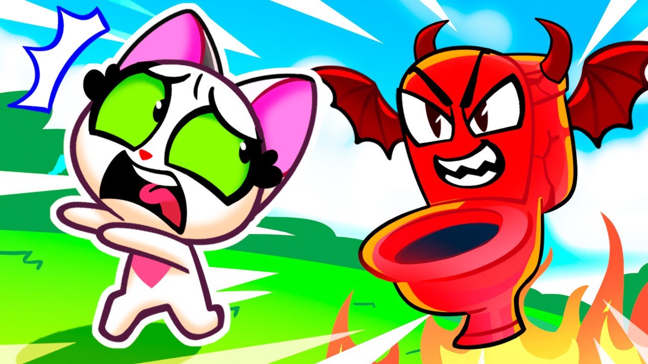 😈 🚽 Monster Toilet 🚽 Where Is My Potty 💩 Stories for Kids by Purr Purr ...