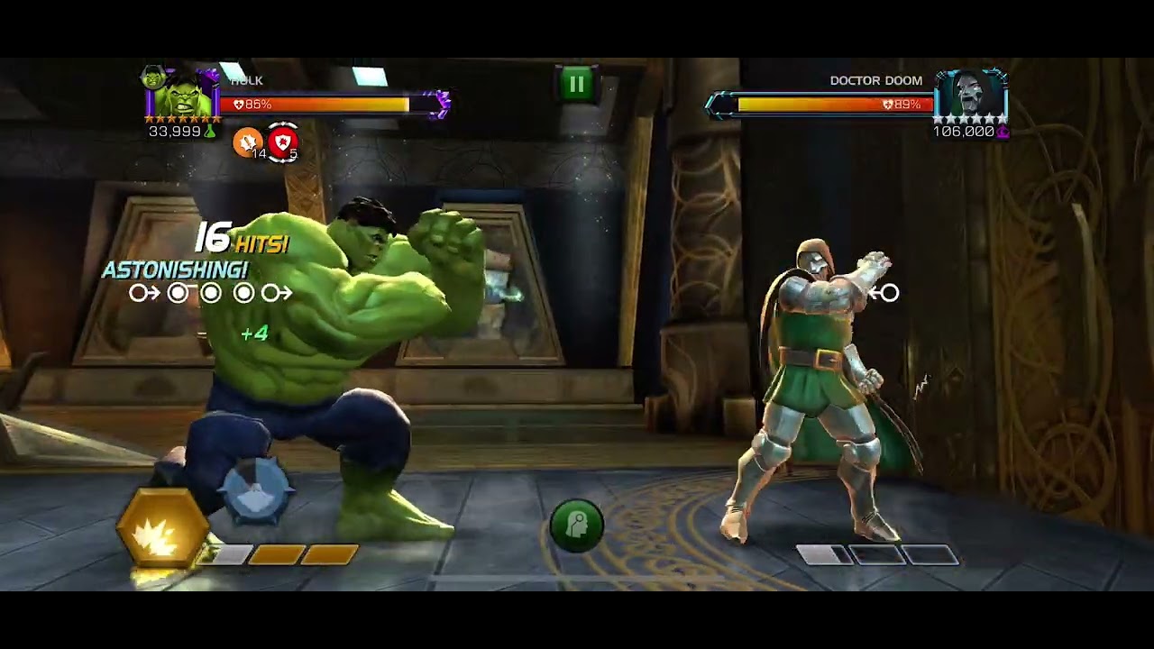 MCOC - 7* Rank 3 Hulk Vs Doctor Doom. Solo in Grandmaster Gauntlet ...