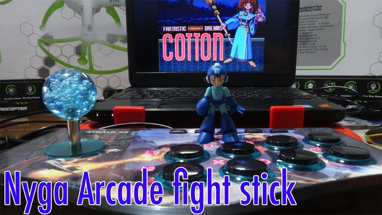 แกะกล่องรีวิว Nyga Arcade fight stick[The Hikaru-Chan] - YouTube