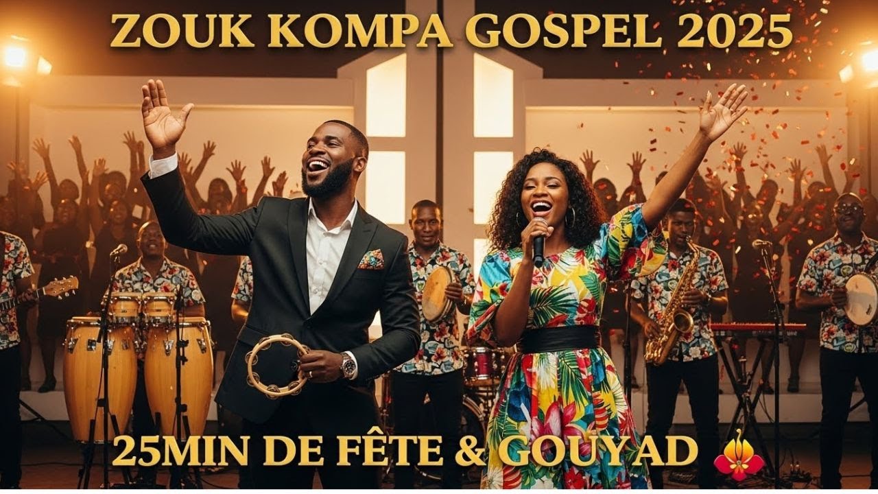 TOP 5 ZOUK GOSPEL 2025--- 25 MIN DE FÊTE NON-STOP (Zouk Kompa Hits ...