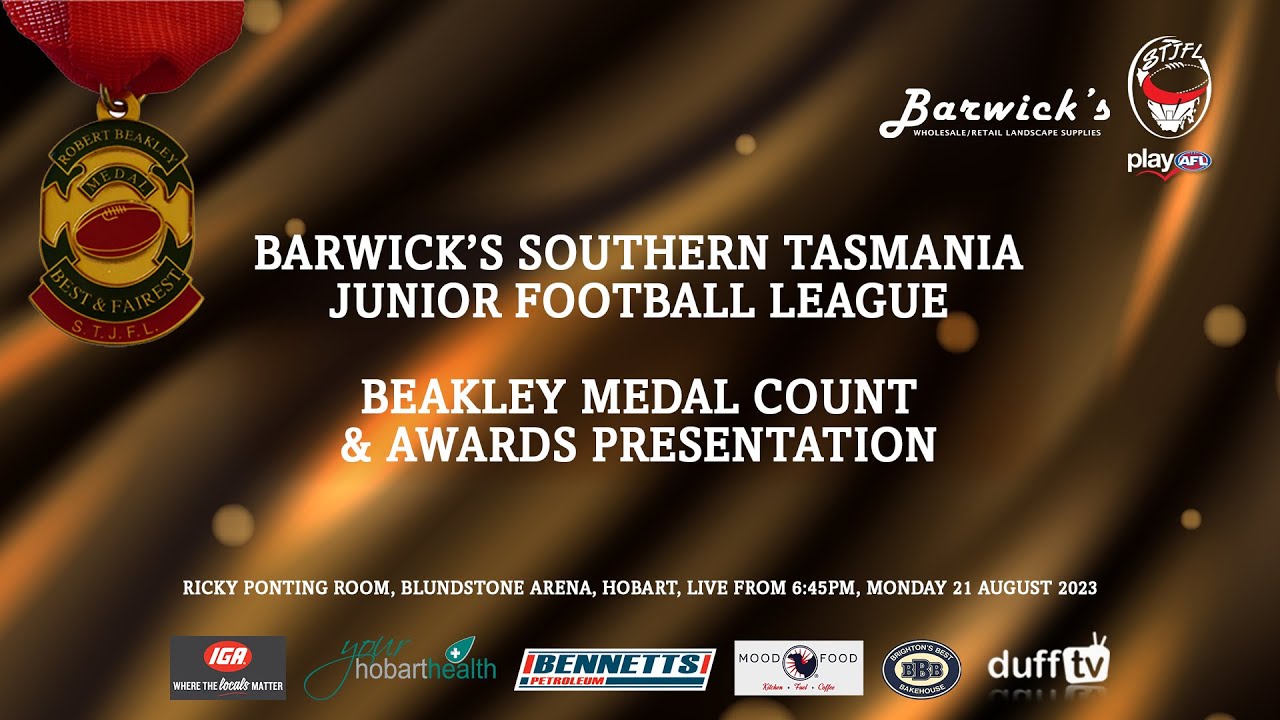Barwick's STJFL Best and Fairest Night – Beakley Medal Count & Awards ...