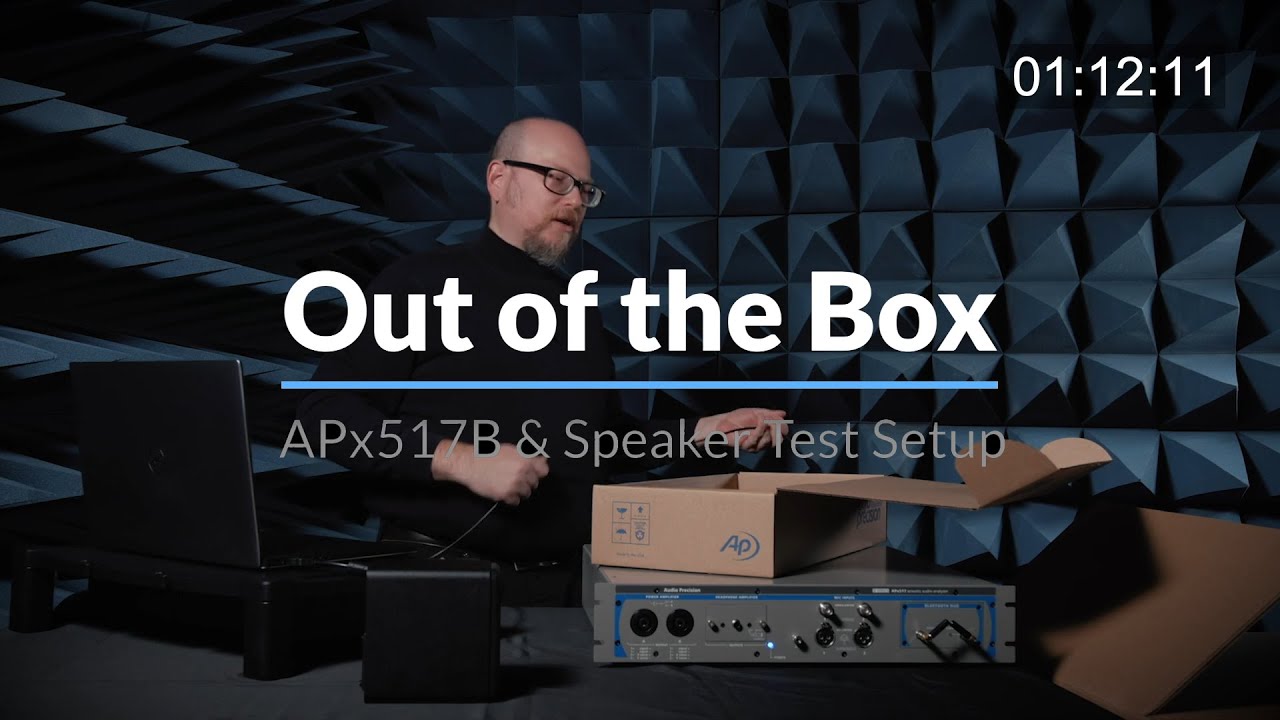 Out of the Box - APx517B & Speaker Test Setup - YouTube