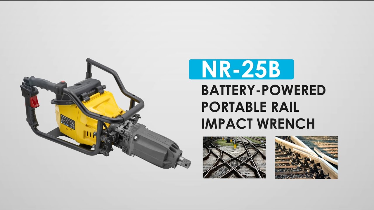 CEMBRE - NR-25B - BATTERY POWERED PORTABLE RAIL IMPACT WRENCH - YouTube