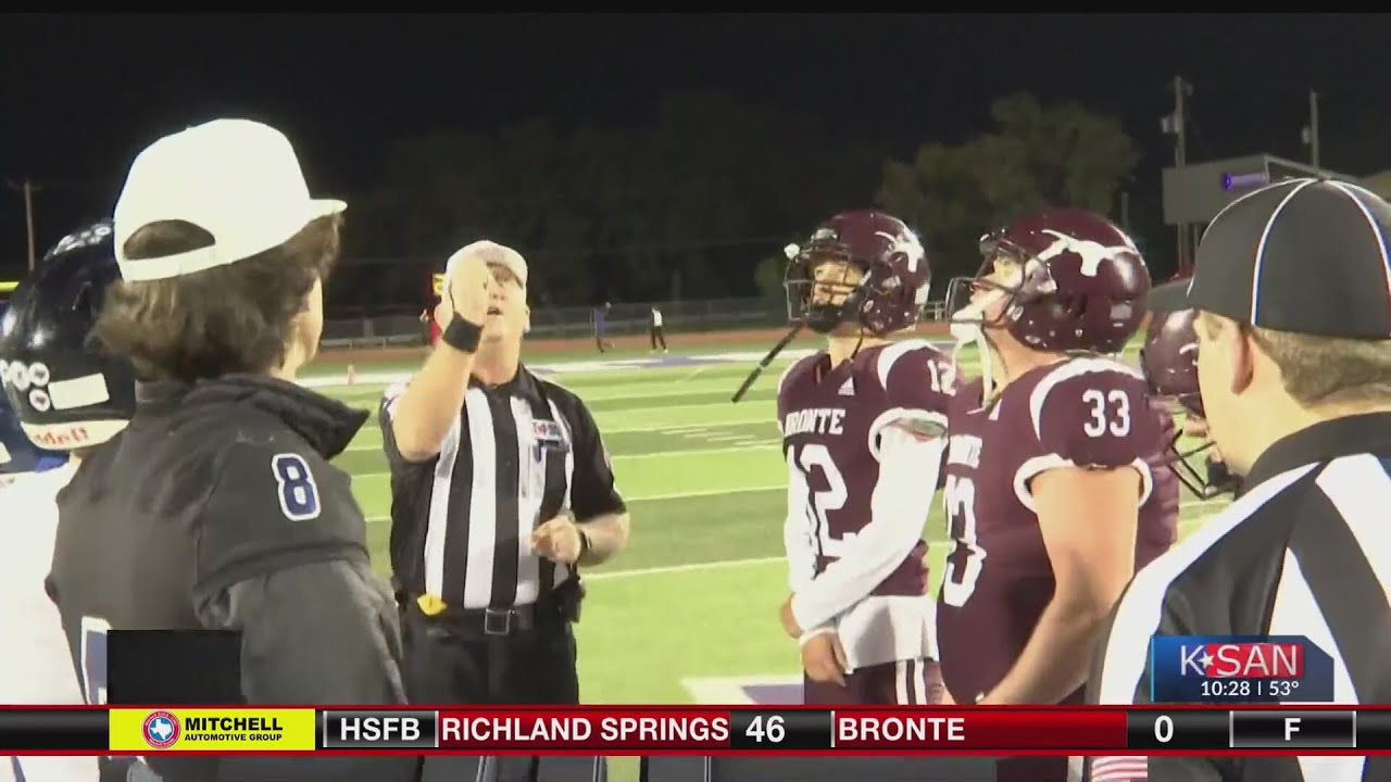 HIGHLIGHTS & RECAP: The Bronte Longhorns fall to #4 Richland Springs in ...