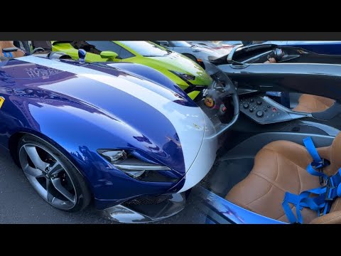 Ferrari monza SP2 blue omg beautiful and rare - YouTube