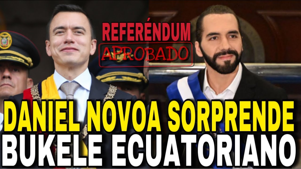 DANIEL NOVOA SORPRENDE - Presidente del ECUADOR SIGUE EL MODELO AL PIE ...