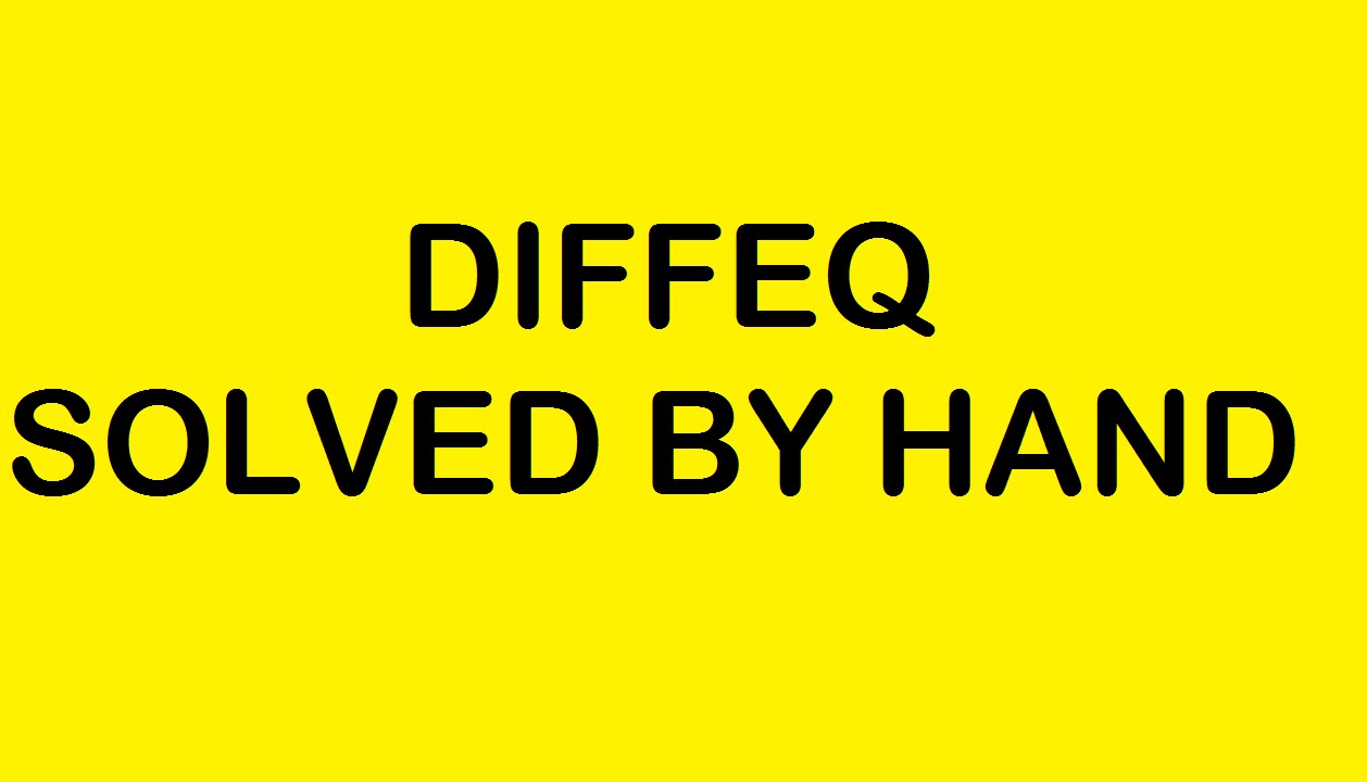 DiffEQ: 1st order Differential Equations—Linear Equations (Solved by ...