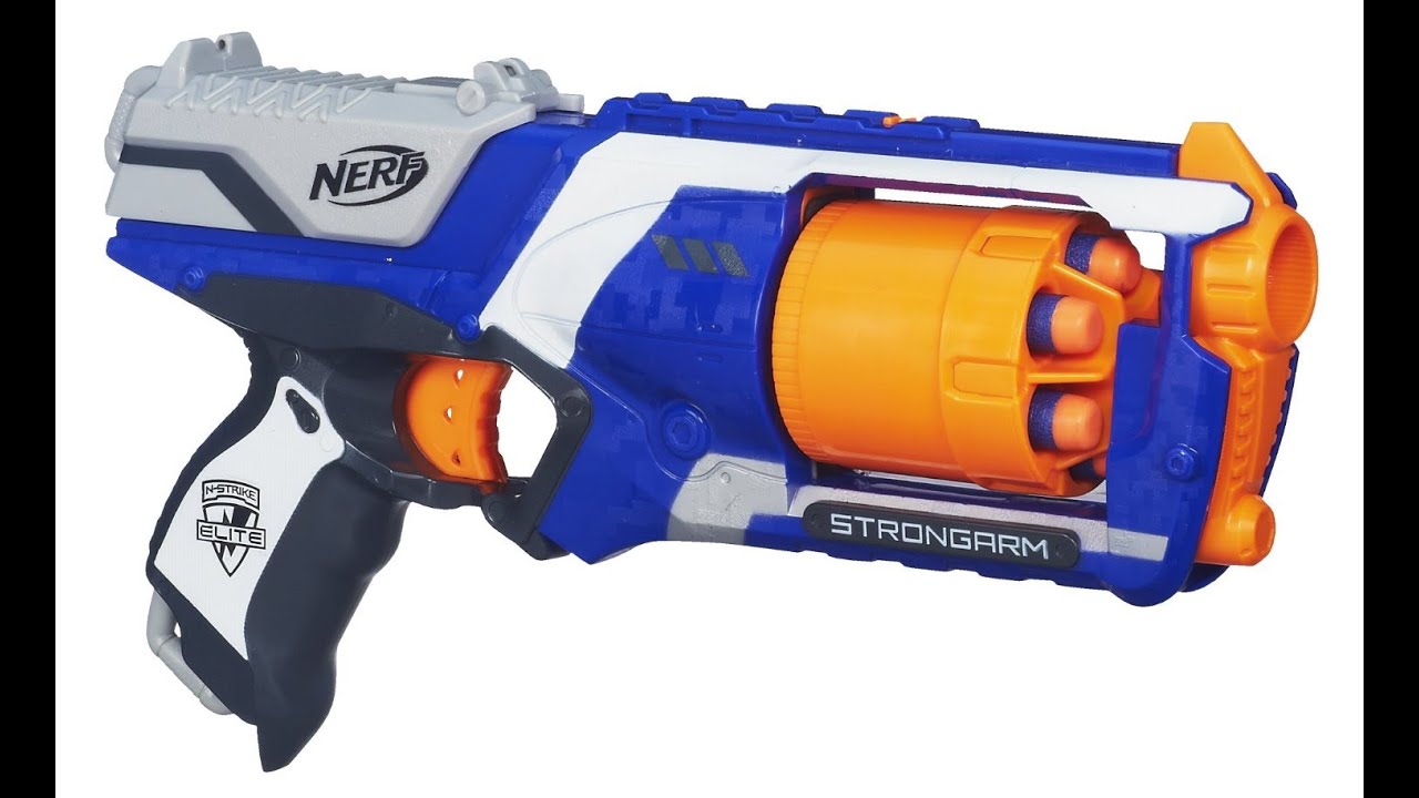 Review: Nerf N-Strike Elite Strongarm Blaster (Colors may vary) - YouTube