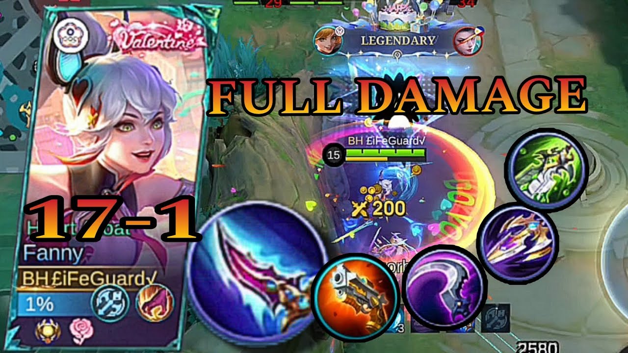 FANNY| USE THIS FULL ITEMS! ONE HIT? ULTIMATE ⚡ BH LIFEGUARD GAMEPLAY ...