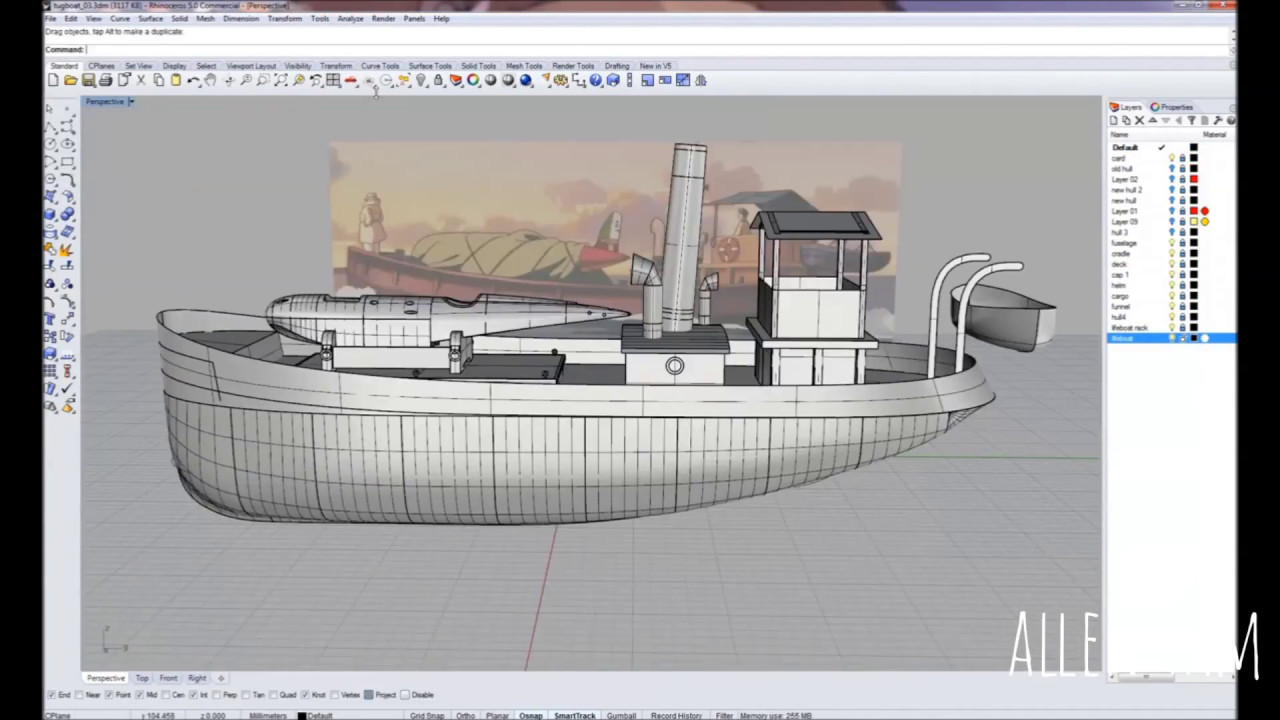 Toys and Models quick look # 53: Porco Rosso Ferry Boat Paper Model ...