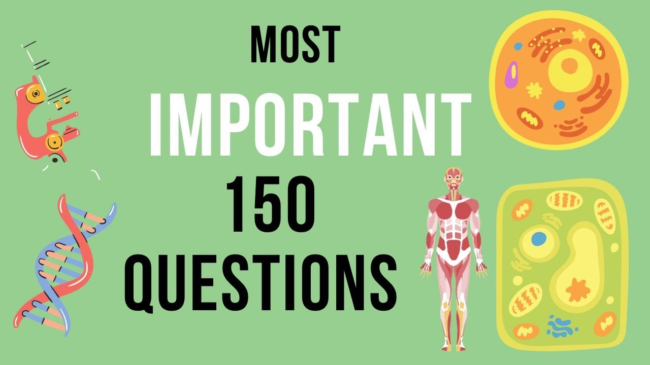 The most important 150 Questions in biology first secondary اهم 150 ...