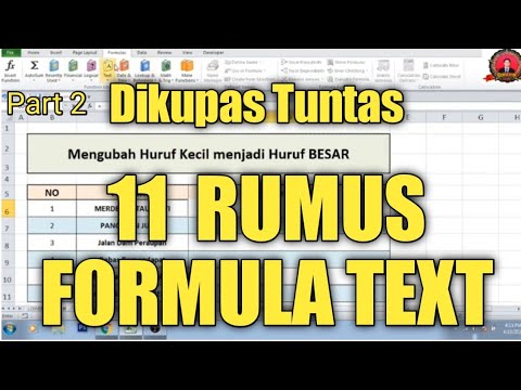 RUMUS FORMULA TEXT | LOWER, UPPER, PROPER | Part 2 | - YouTube