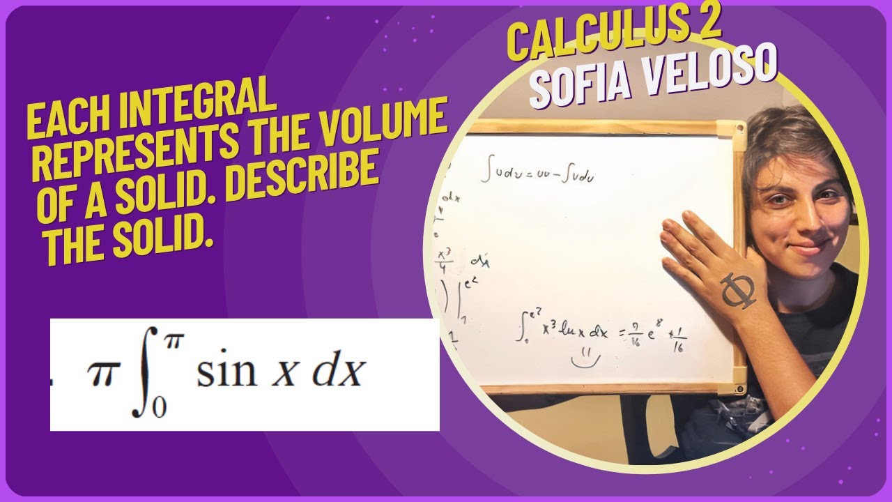 6.2.39 Each integral represents the volume of a solid. Describe the ...