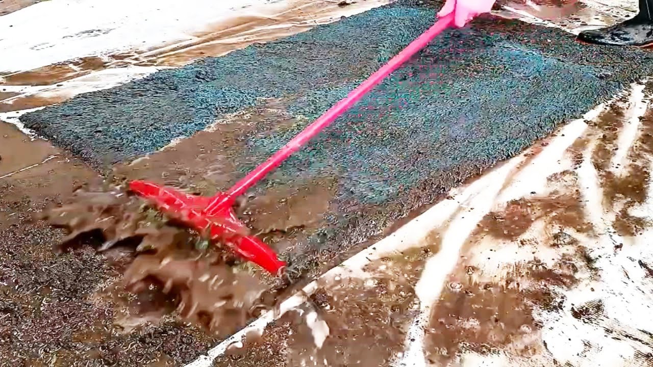 Full Of Slime and Muck! |Carpet Cleaning Satisfying ASMR - YouTube