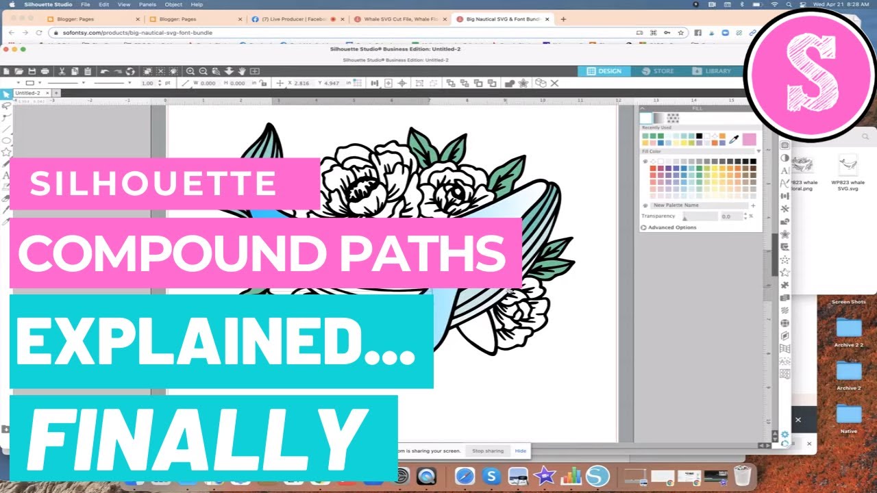 Silhouette Studio Compound Paths Explained - YouTube