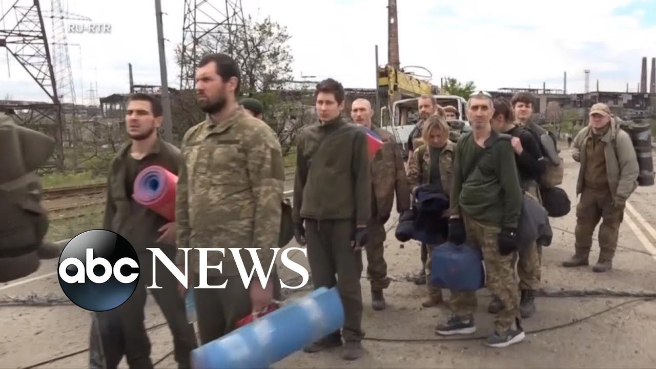 Ukraine soldiers lay down arms at Mariupol steel plant l GMA - YouTube