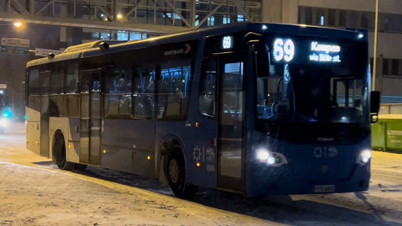 (Koiviston Auto 1608) Scania K250UB Omniexpress 320LE Departing from ...