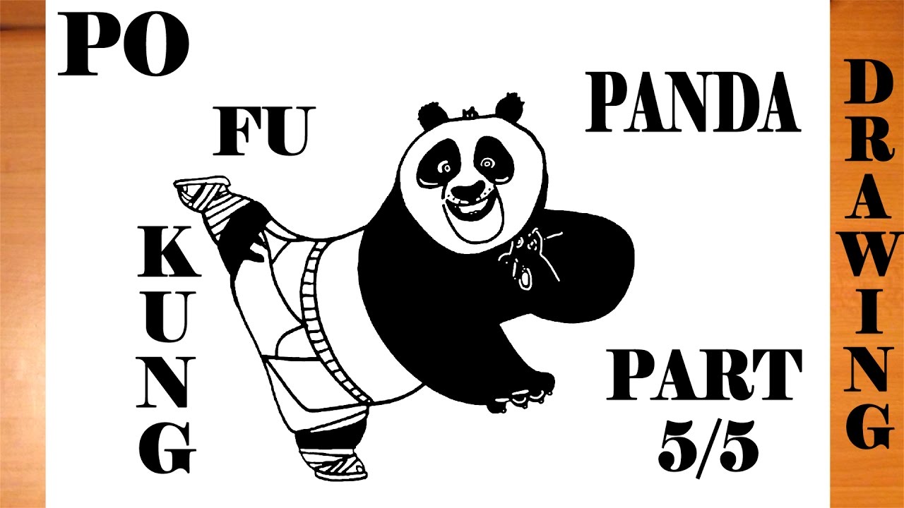 How to Draw PO From Kung Fu Panda Step by Step Easy | PART 5/5 - YouTube