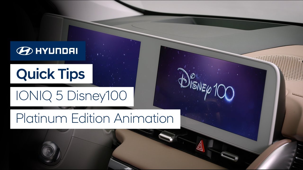 Quick Tips: IONIQ 5 Disney100 Platinum Edition Animation | Hyundai ...