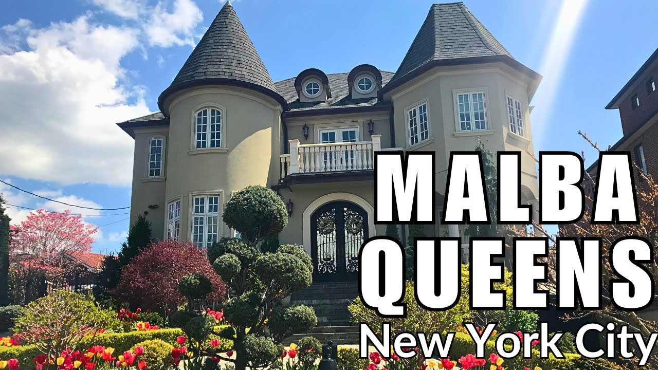 Malba Mansions! Queens NYC most expensive neighborhood virtual walking ...