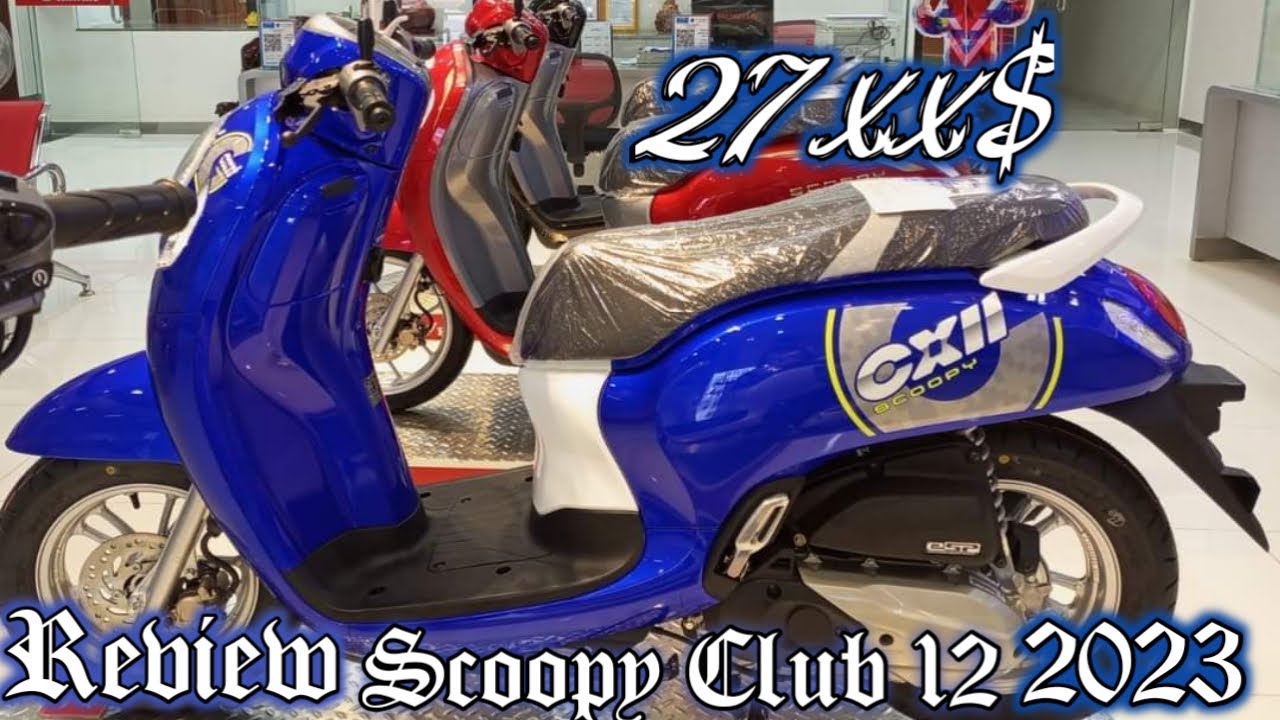 REVIEW HONDA SCOOPY CLUB 12 BLUE 2022 2023 - YouTube