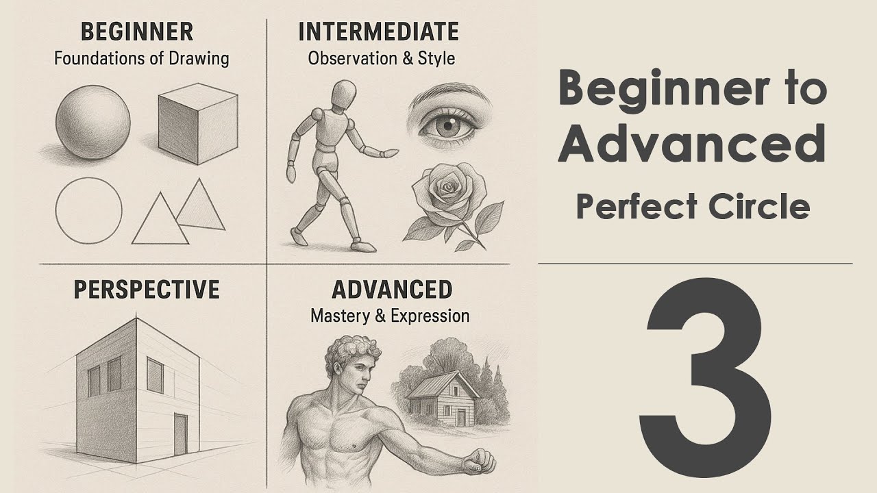 Beginner to Advanced Pencil Drawing & Shading - Class 03 | How to Draw ...