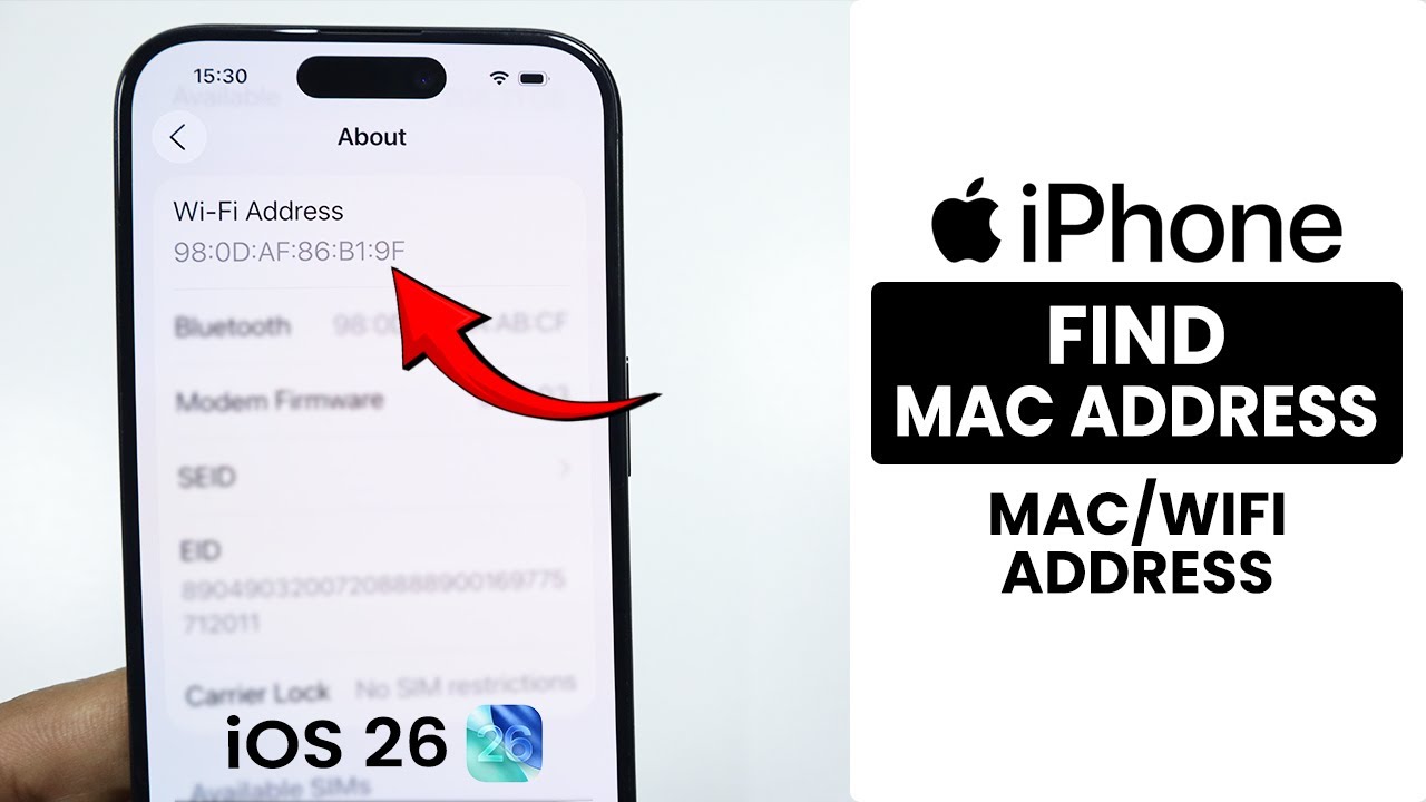 [iOS 26] How to Find iPhone MAC Address - MAC Address Info - YouTube