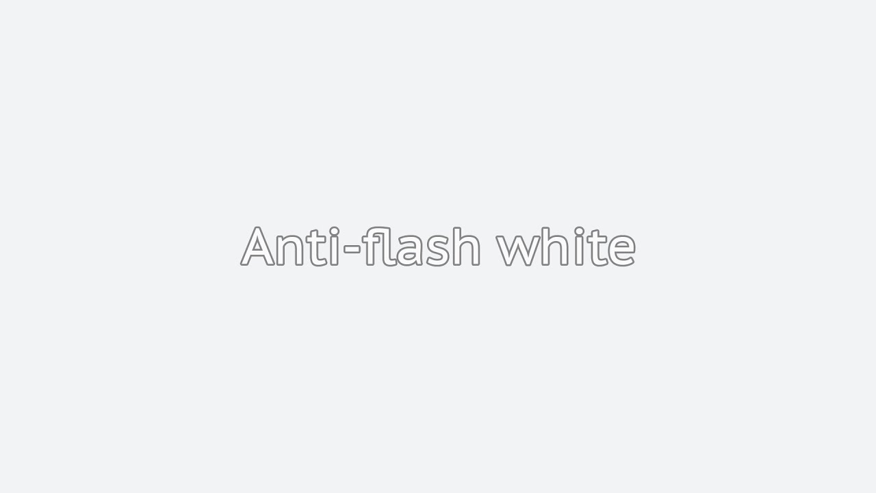 Anti-flash white - Colortherapy meditation - YouTube