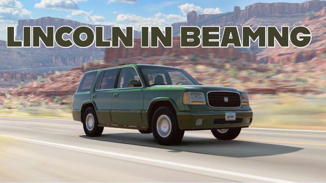 This mod adds a LINCOLN to BeamNG! - Burnside Commander - YouTube